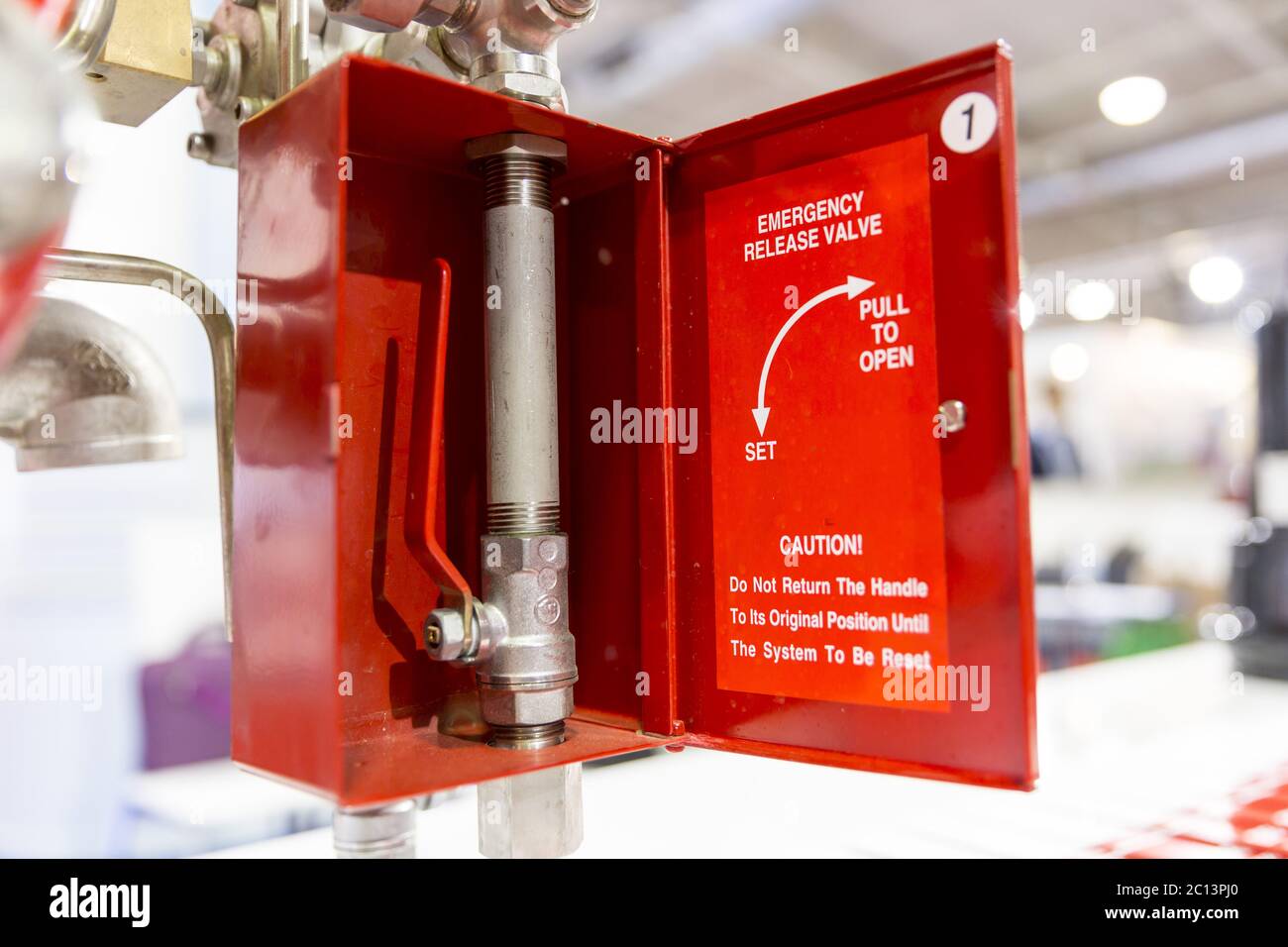 Emergency release valve hi-res stock photography and images - Alamy