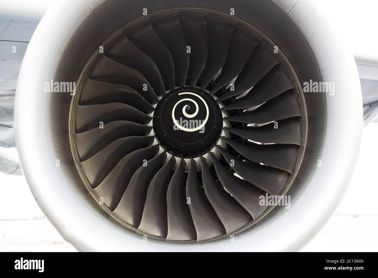 Airbus A380 airplane engine Stock Photo - Alamy
