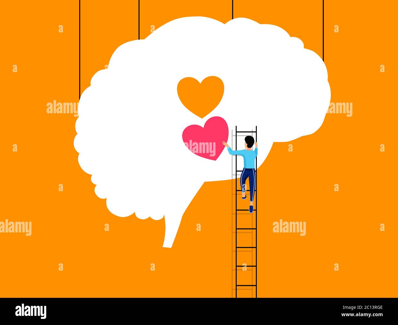 Mental health ,brain development medical treatment concept, man ...