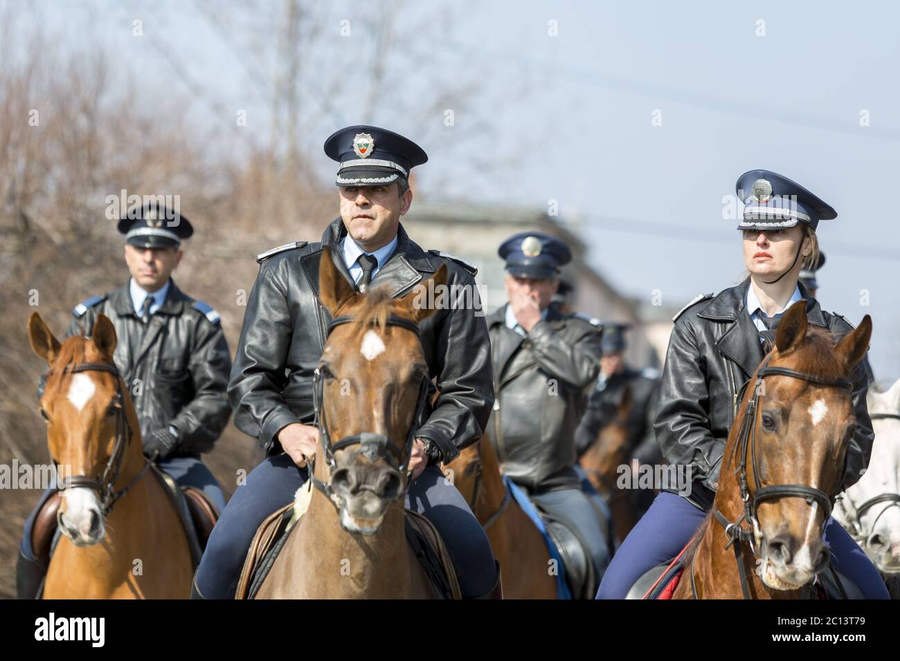 Horse police riding Stock Photo - Alamy