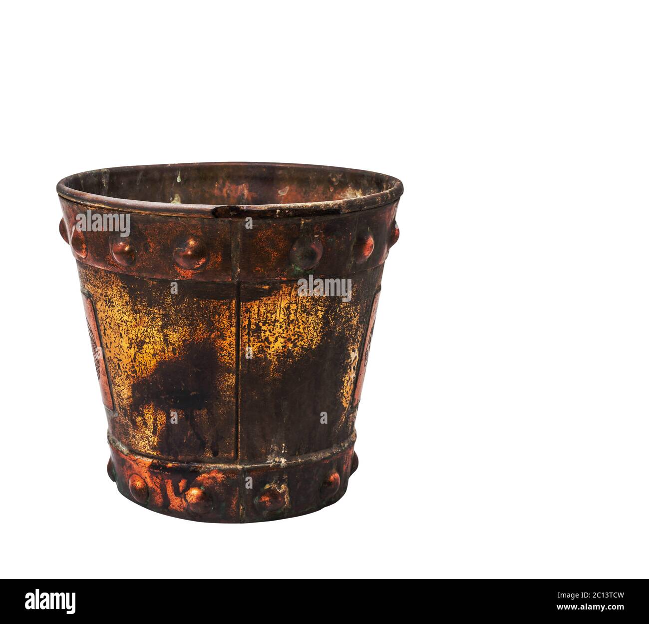 buckets on a white background Stock Photo - Alamy