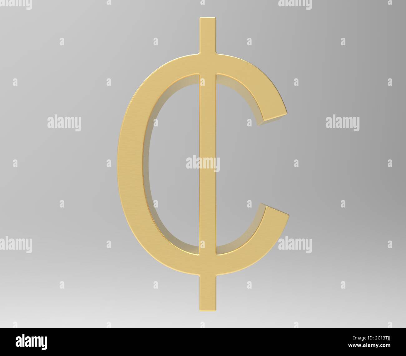 Cent symbol sign isolated centas sent 3d render Stock Photo - Alamy