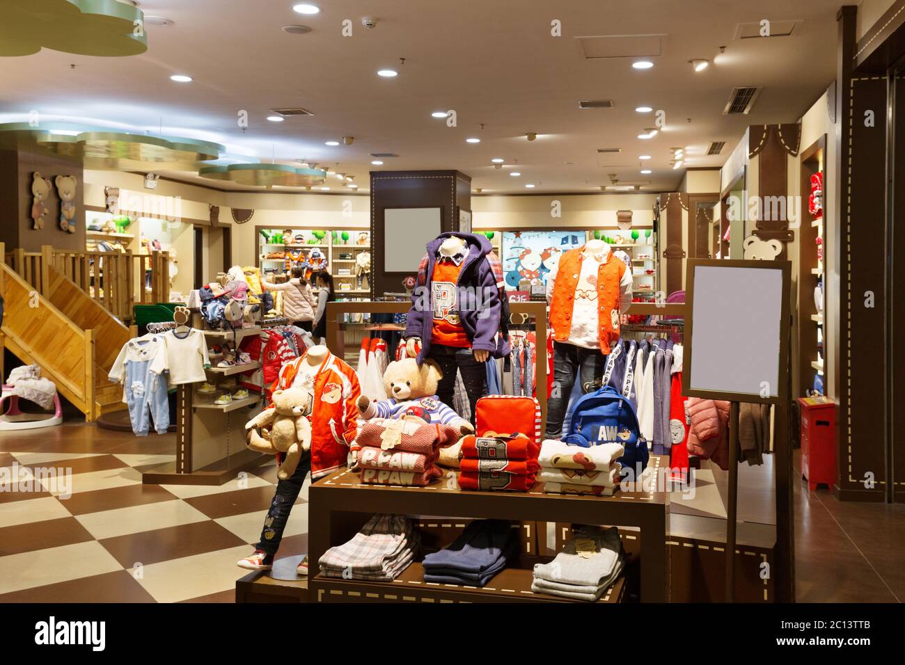 fashion clothes in shopping mall Stock Photo - Alamy