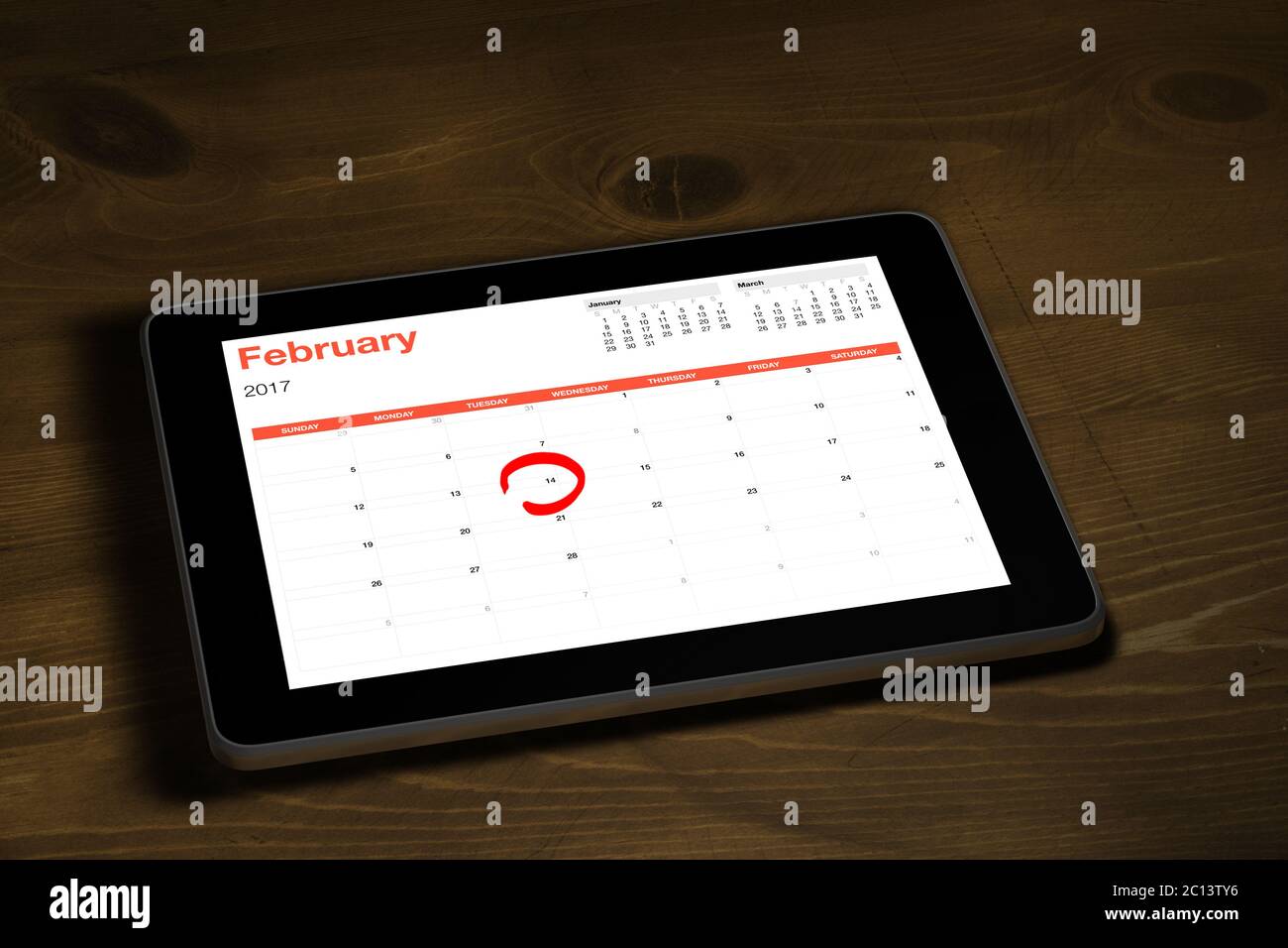 Digital daily planner hi-res stock photography and images - Alamy