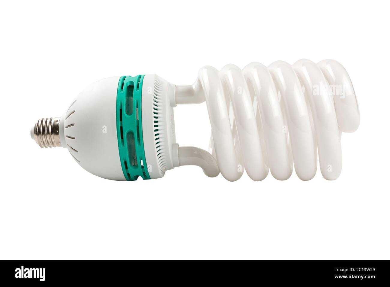 isolated energy saving bulb on white background Stock Photo - Alamy