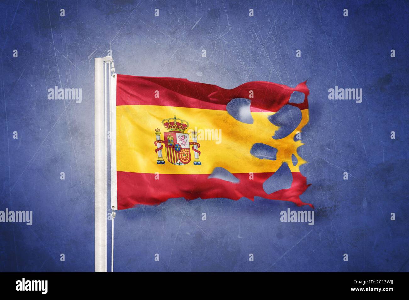 America spain flag hi-res stock photography and images - Alamy
