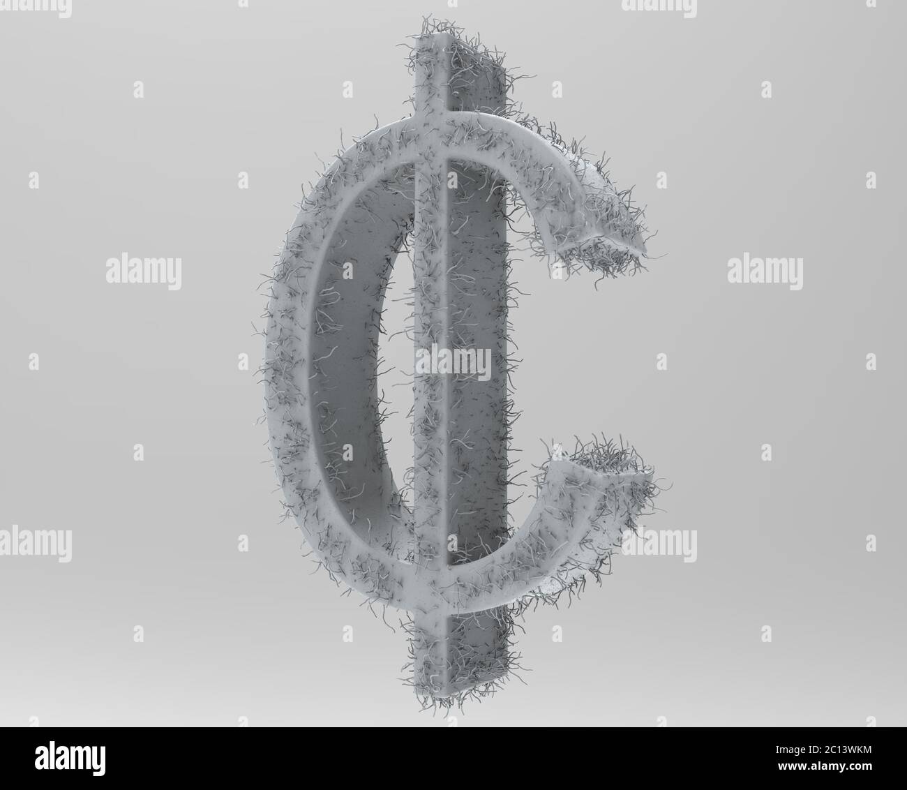 Cent symbol sign isolated centas sent 3d render Stock Photo - Alamy