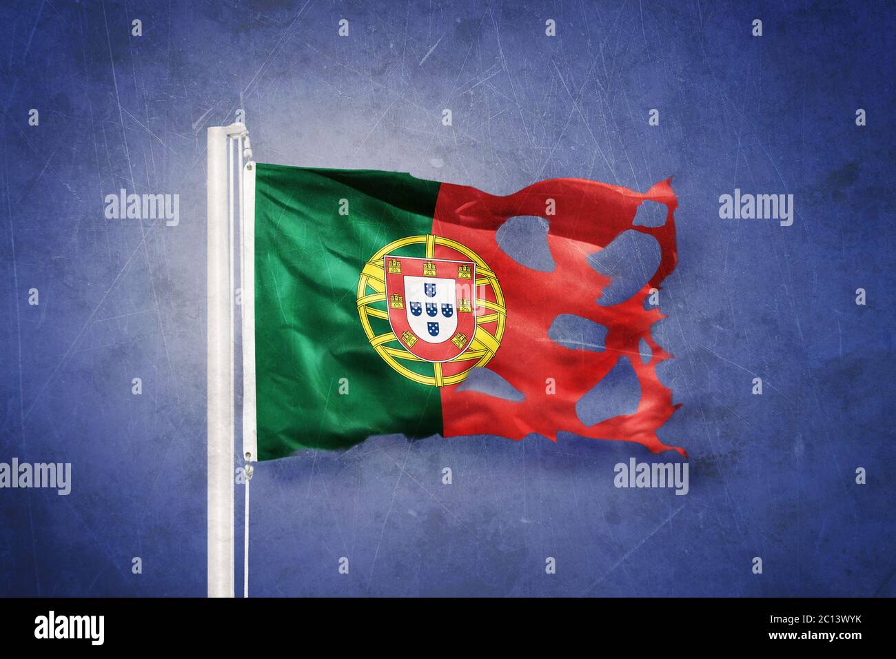 Flag of portugal wave hi-res stock photography and images - Alamy