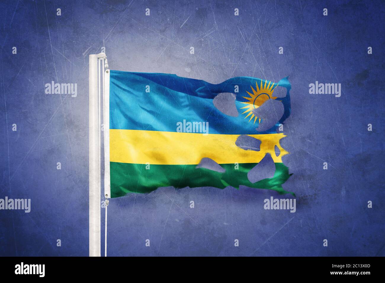 Rwandan flag hi-res stock photography and images - Alamy