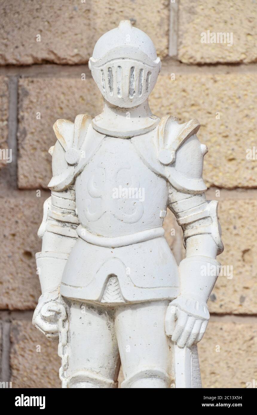 Statue of a Medieval Knight Stock Photo - Alamy