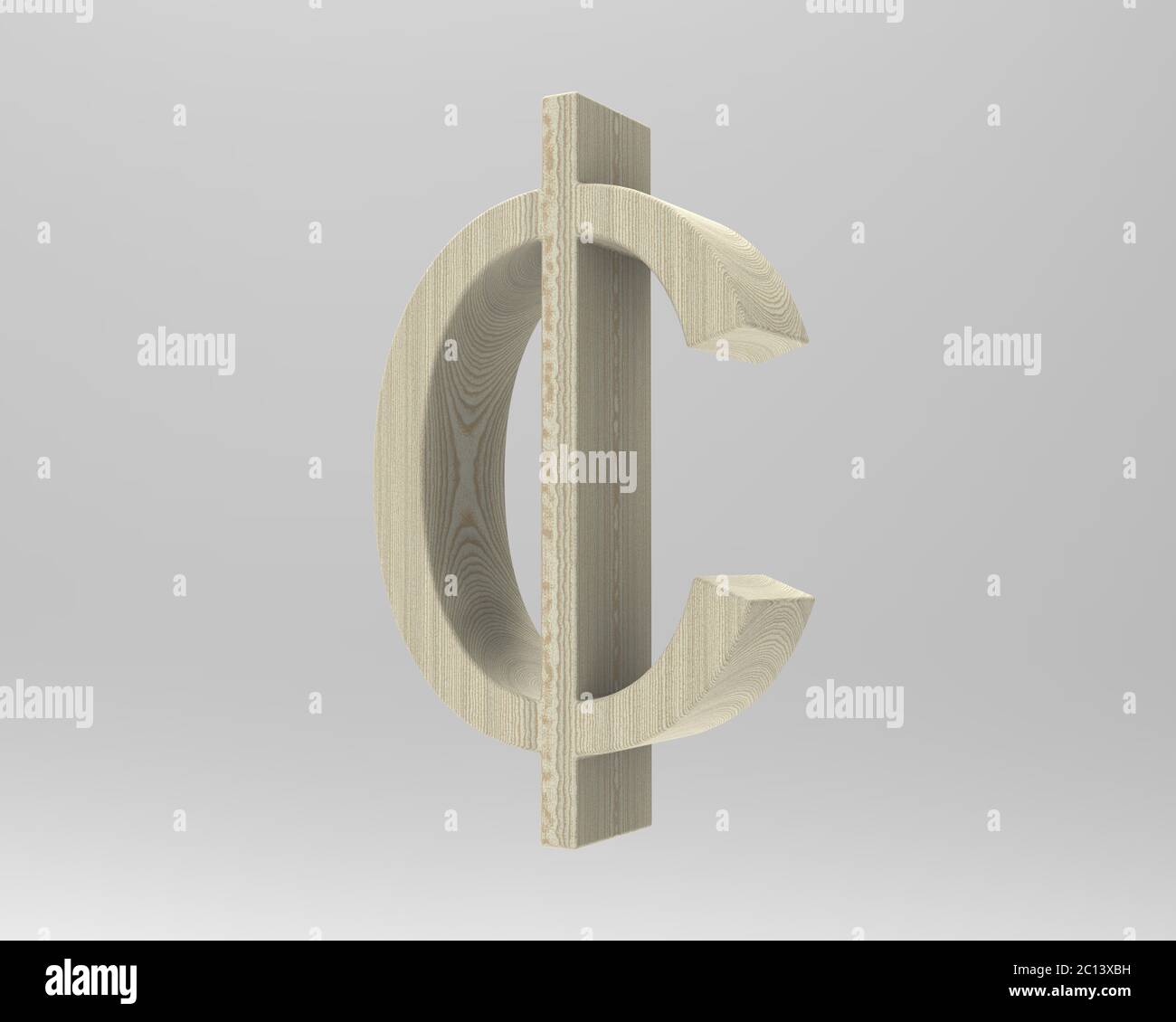 Cent symbol sign isolated centas sent 3d render Stock Photo - Alamy
