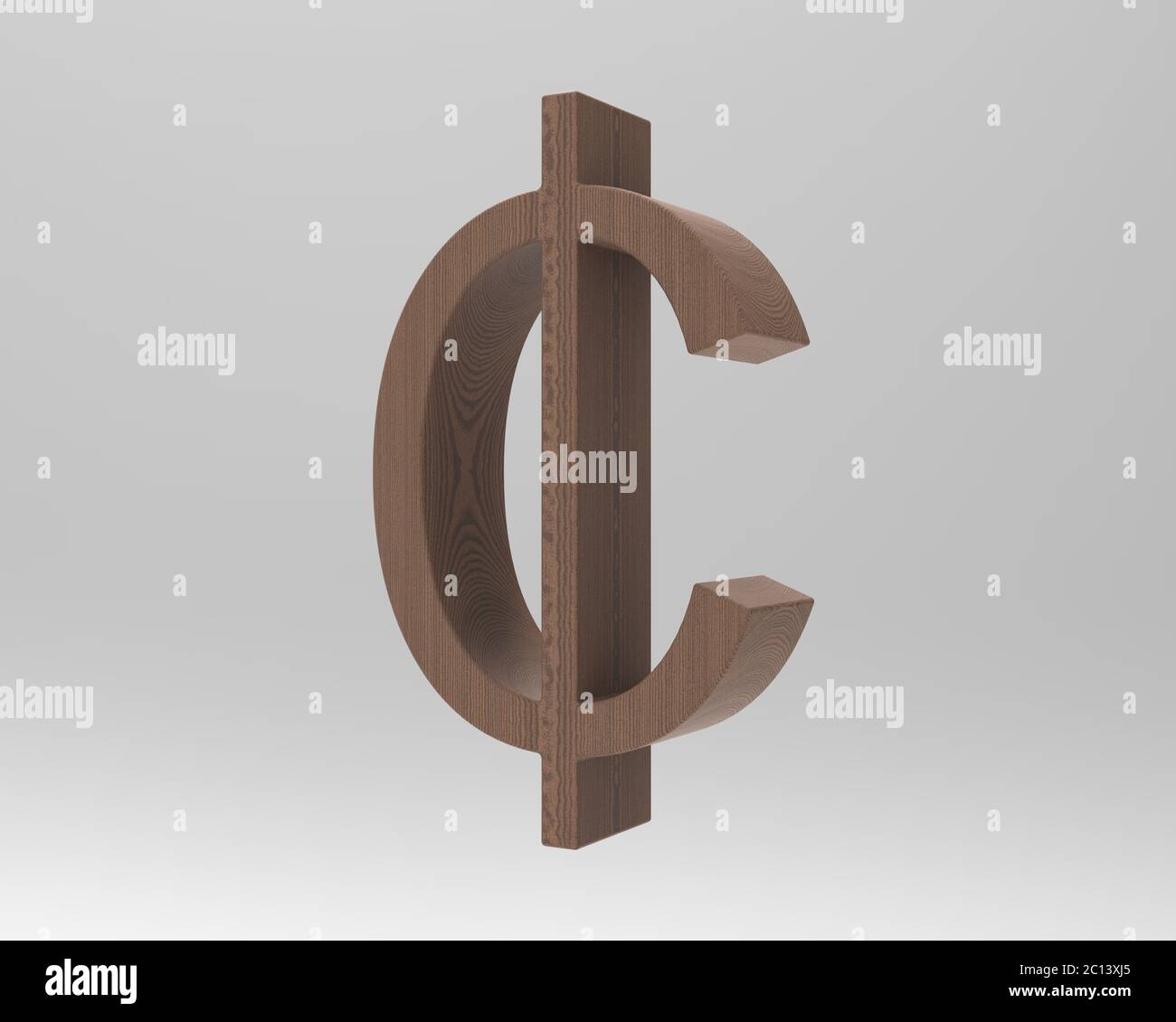 Cent symbol sign isolated centas sent 3d render Stock Photo - Alamy
