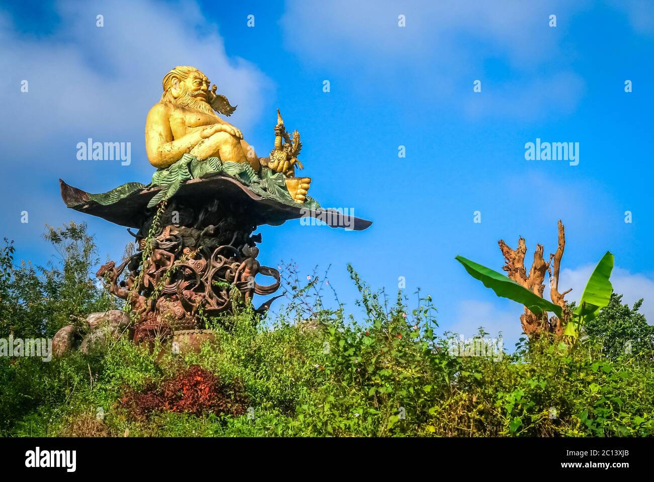 Fat golden buddha statue wat hi-res stock photography and images - Alamy
