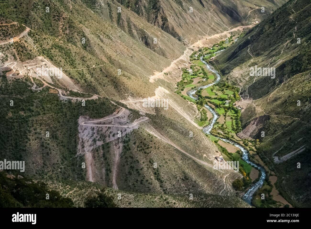 Mountain Valley in Yunnan Stock Photo - Alamy