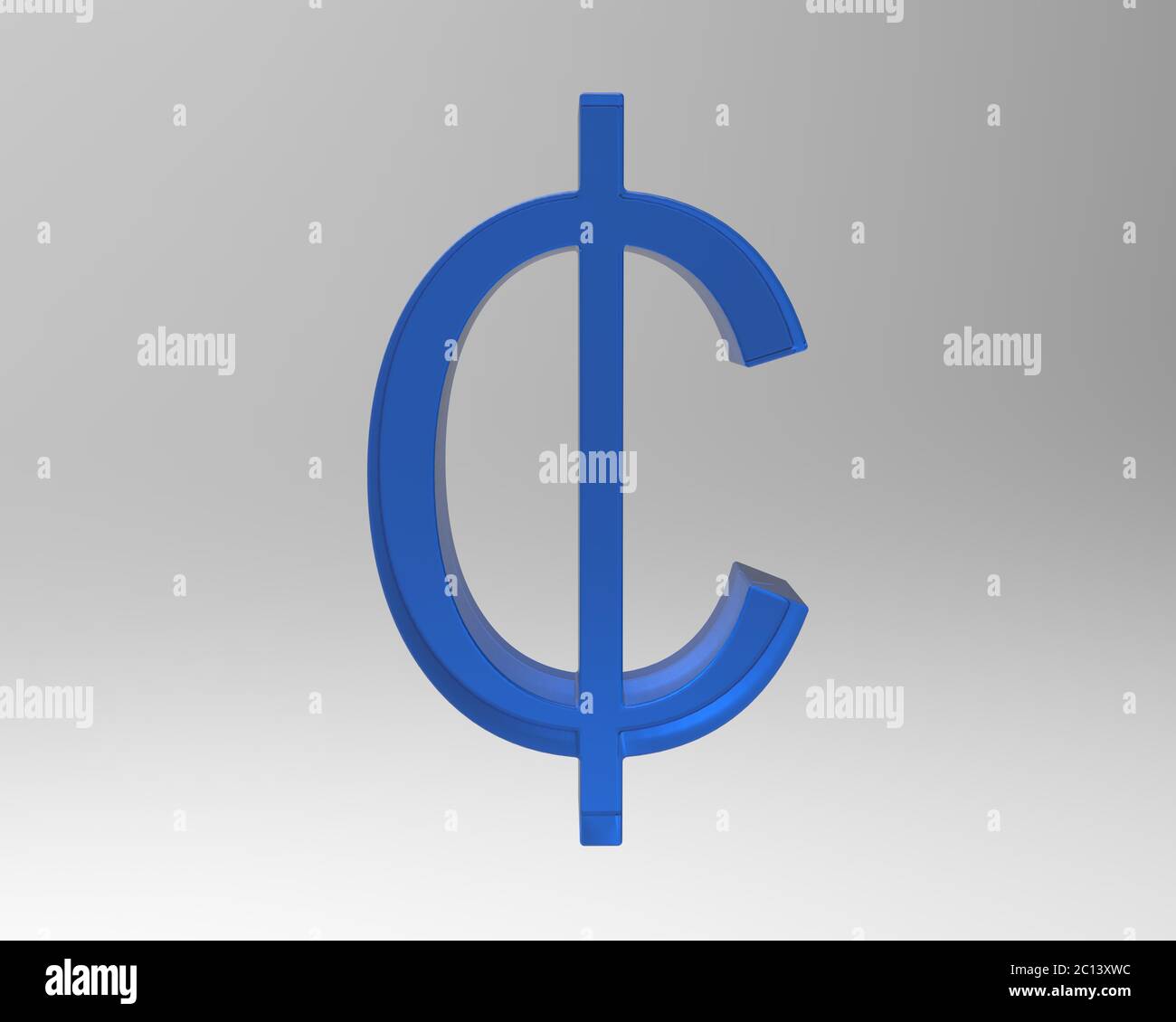 Cent symbol sign isolated centas sent 3d render Stock Photo - Alamy