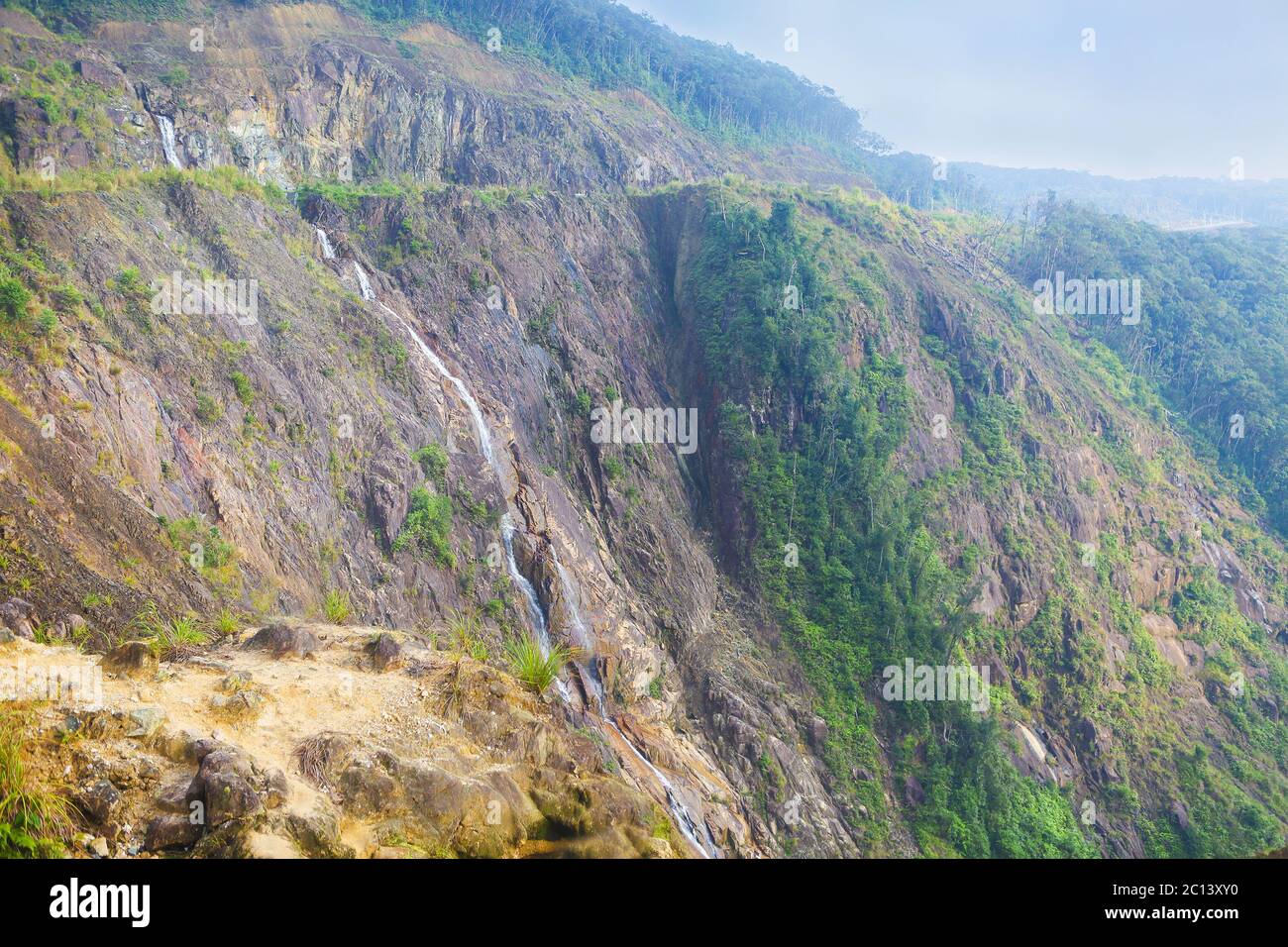 Waterfall from ravine Stock Photo - Alamy