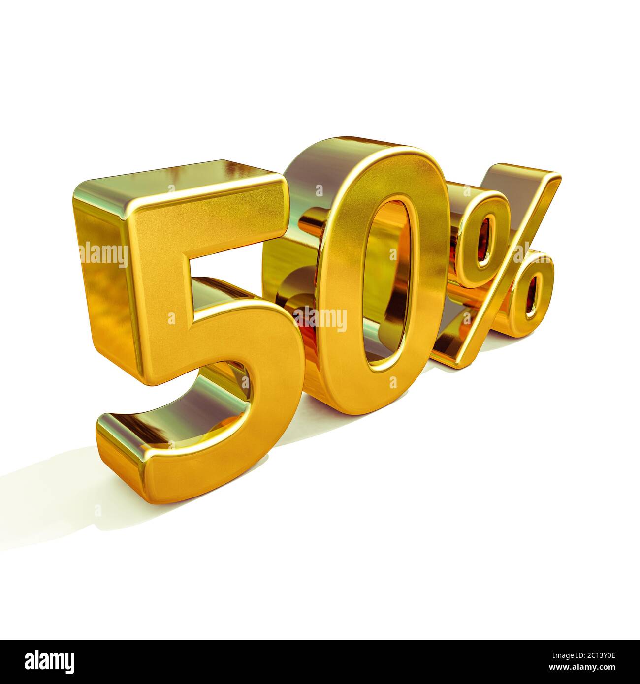 3d gold digit Cut Out Stock Images & Pictures - Alamy