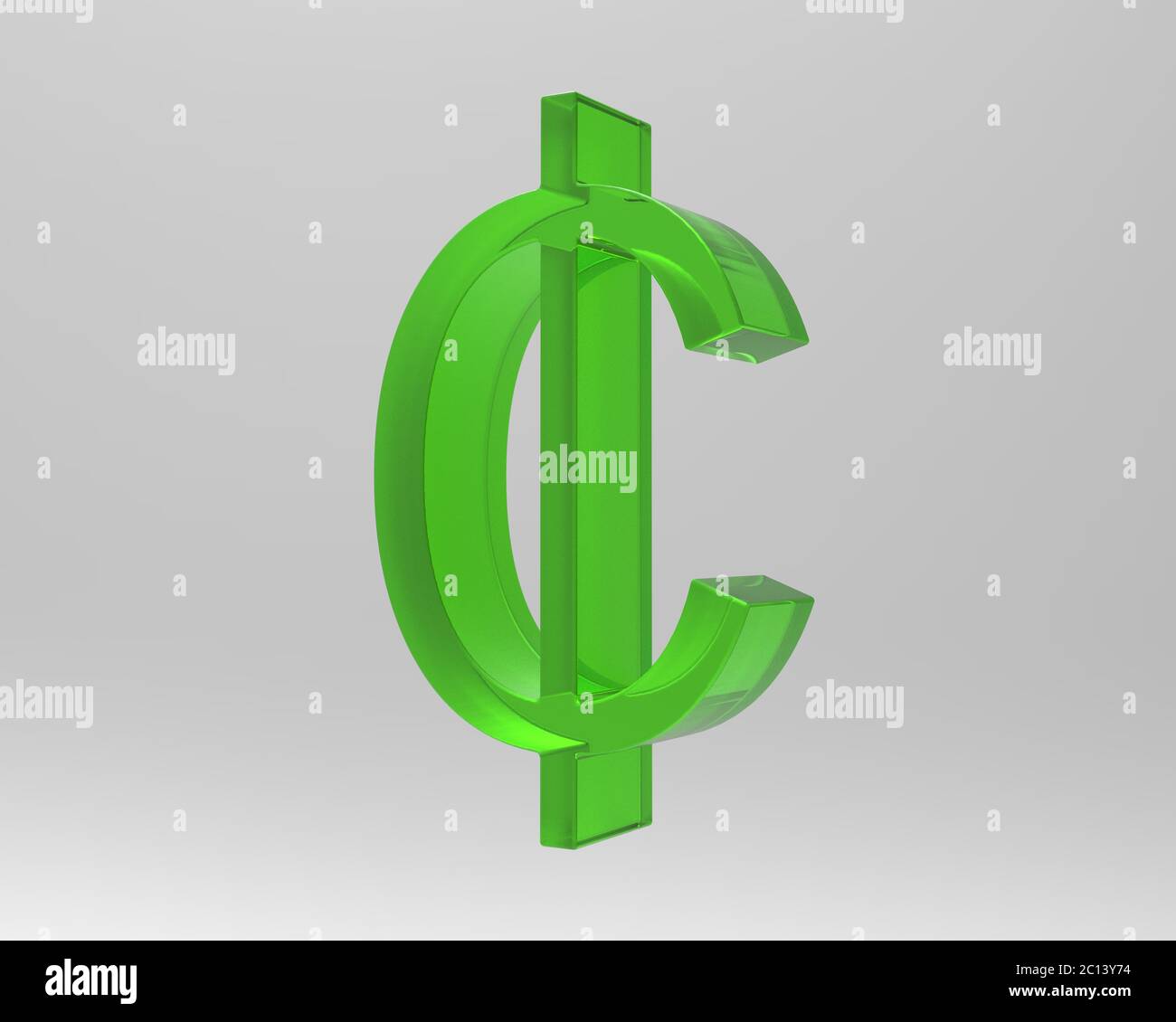 Cent symbol sign isolated centas sent 3d render Stock Photo - Alamy