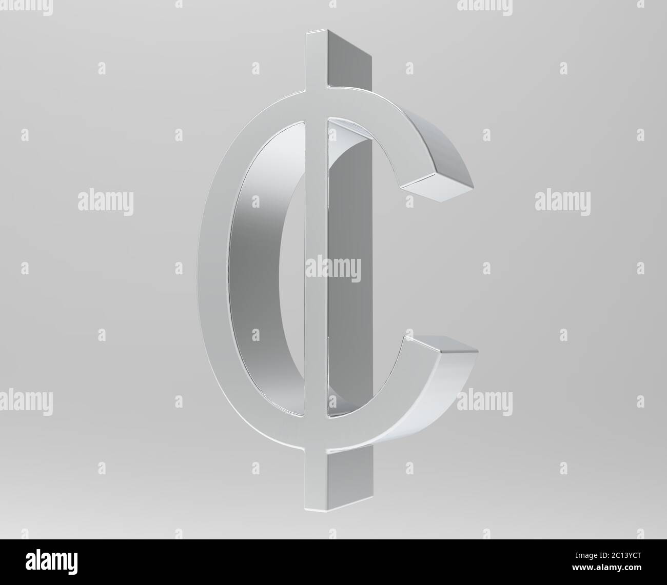 Cent symbol sign isolated centas sent 3d render Stock Photo - Alamy