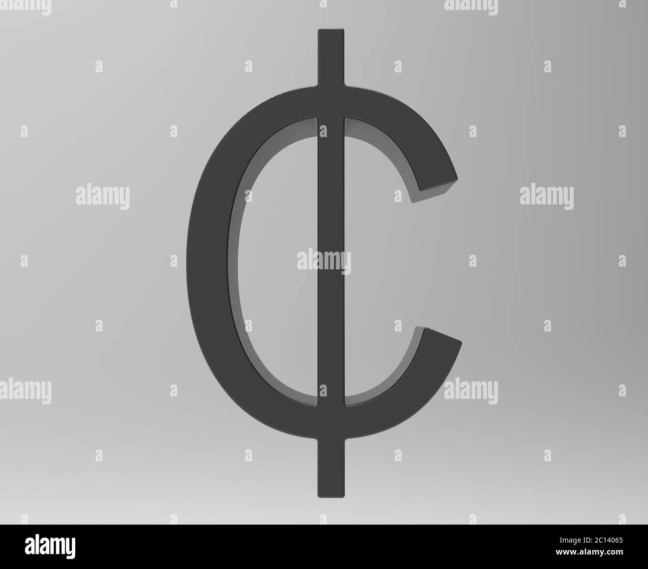 Cent symbol sign isolated centas sent 3d render Stock Photo - Alamy