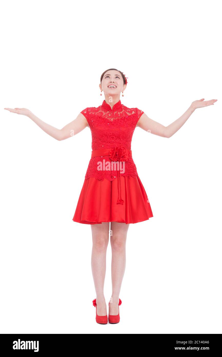 Asian woman in costume Cut Out Stock Images & Pictures - Alamy