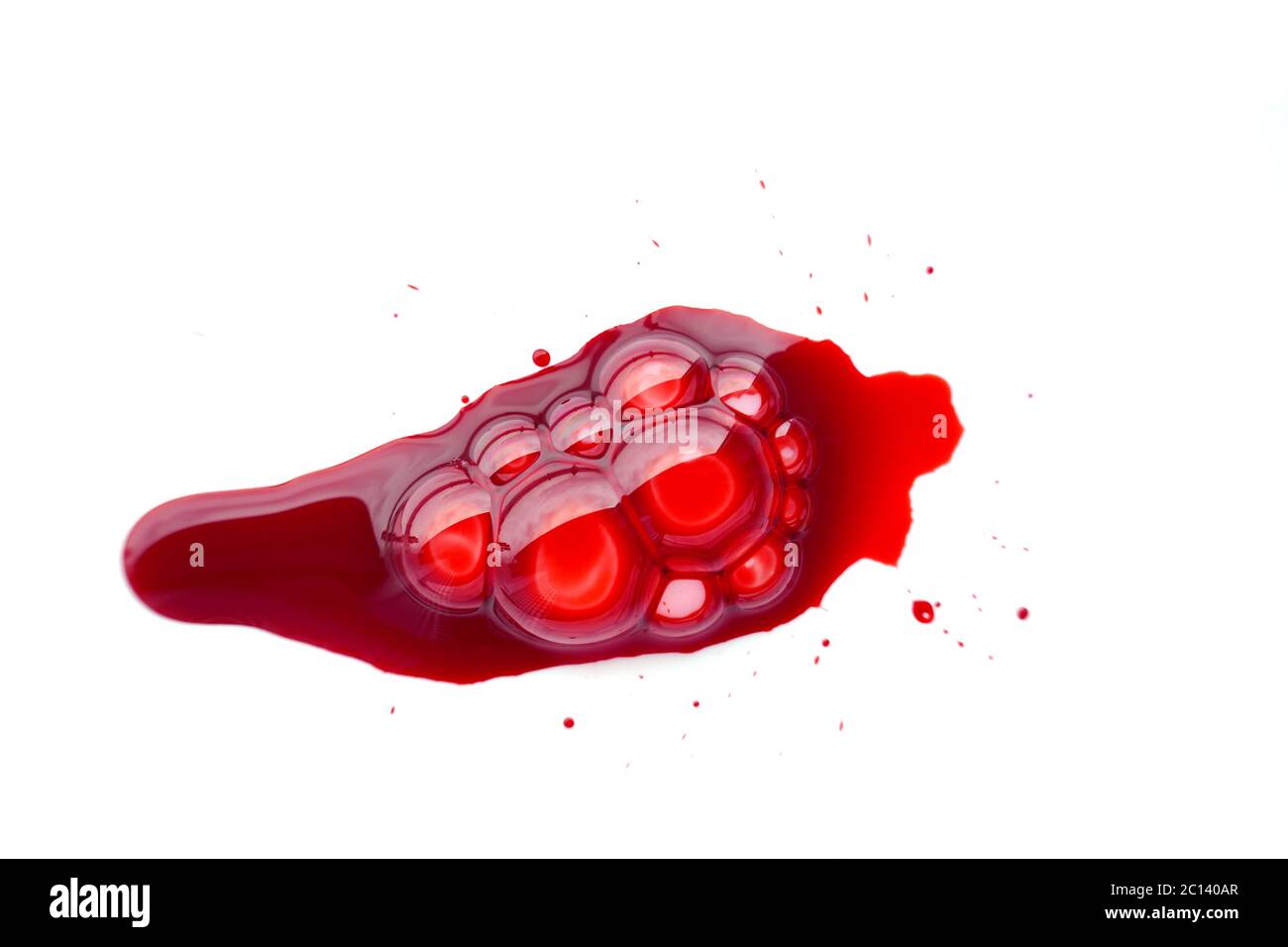 Isolated Blood Drop