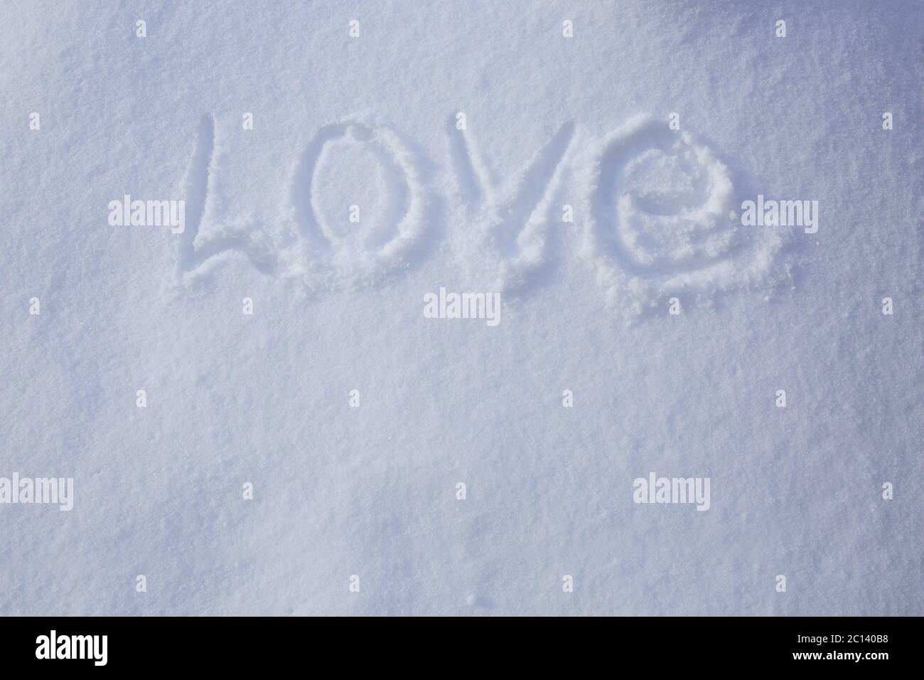 Love snow hi-res stock photography and images - Alamy