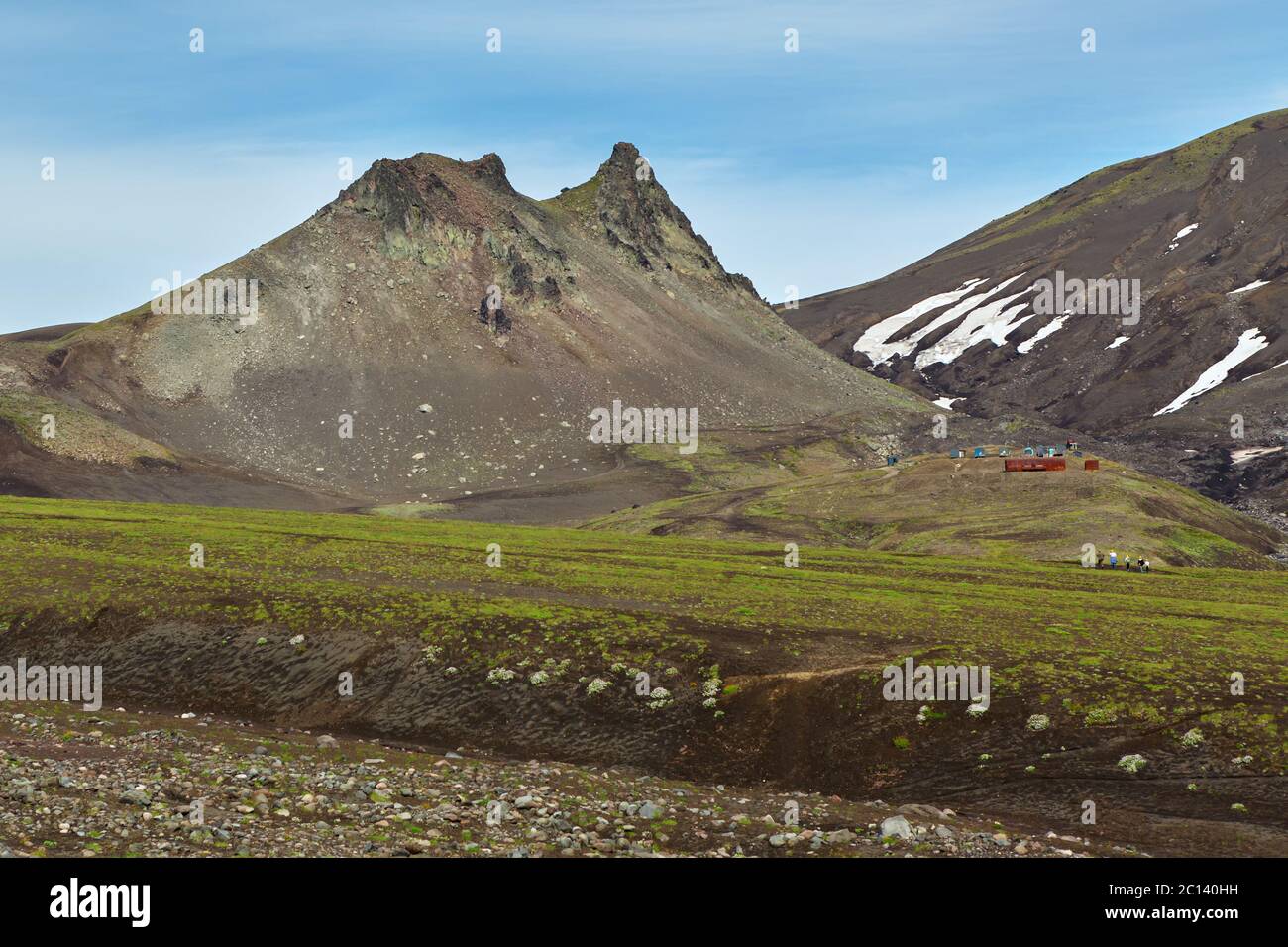 Paek Camel at the foot of Avacha Volcano or Avachinskaya Sopka on ...