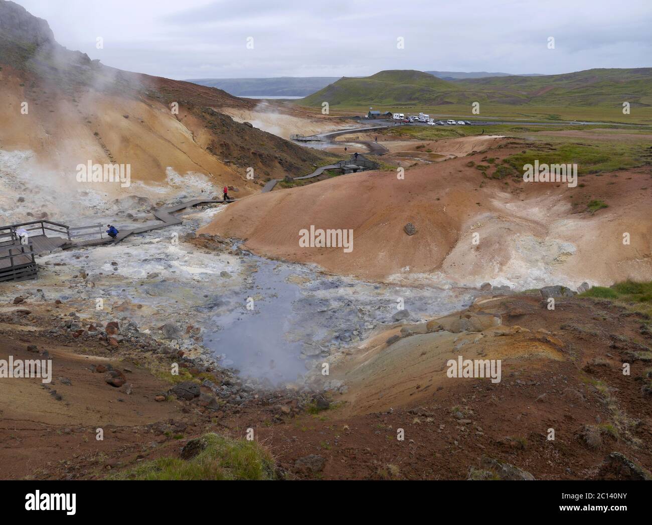 high temperature geothermal area Seltún in Iceland Stock Photo - Alamy