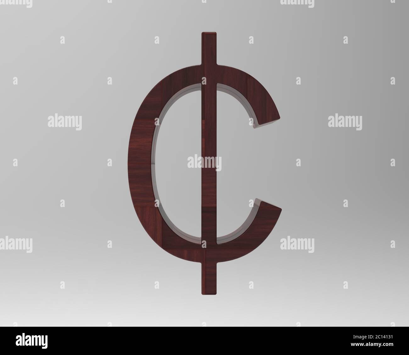 Cent symbol sign isolated centas sent 3d render Stock Photo - Alamy