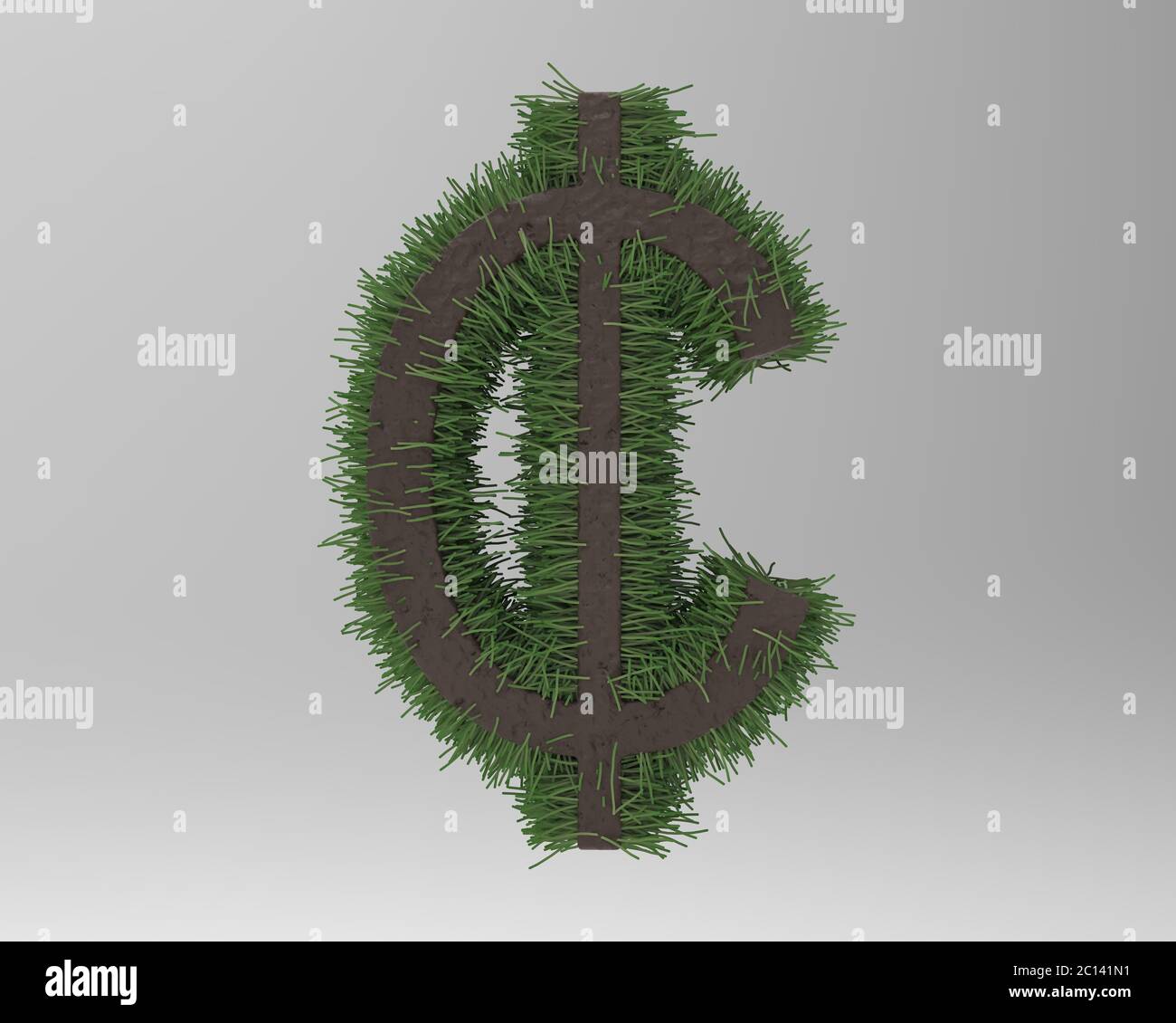 Cent symbol sign isolated centas sent 3d render Stock Photo - Alamy