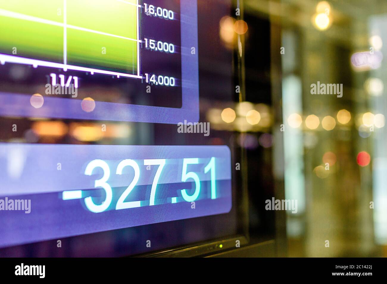 digital screen with stock market Stock Photo - Alamy