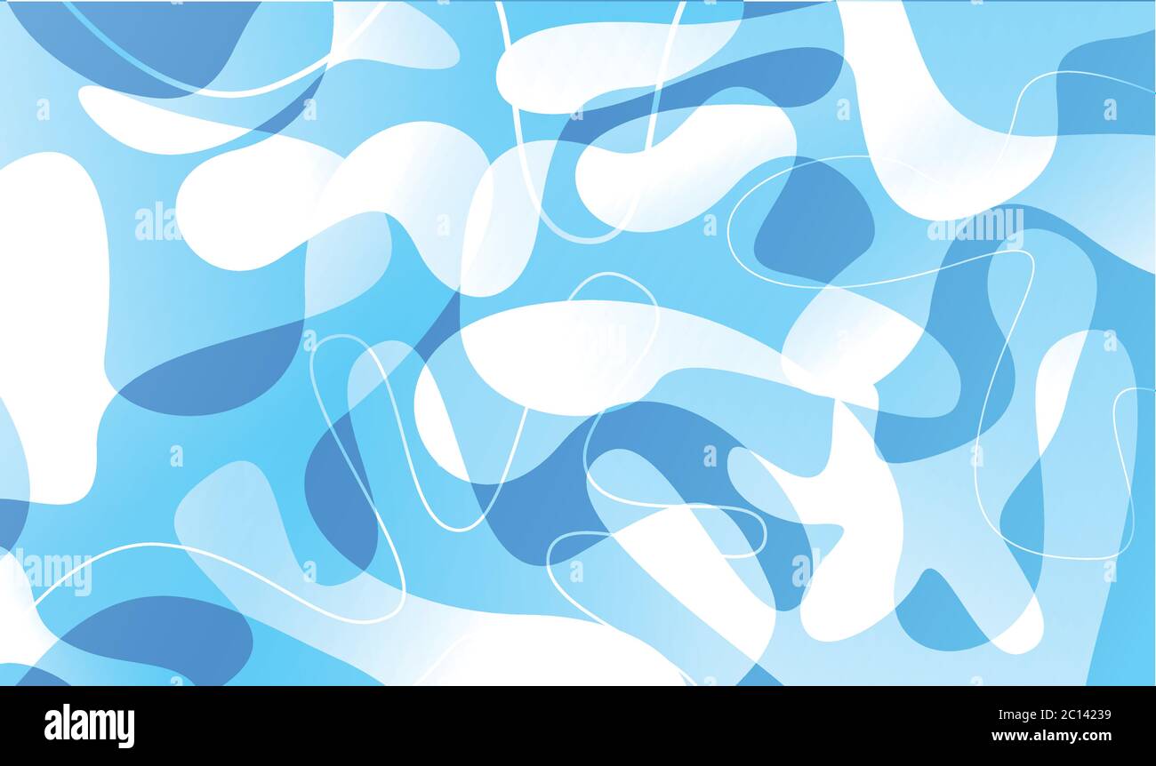 abstract blue background, freeform shape, vector design Stock Vector ...