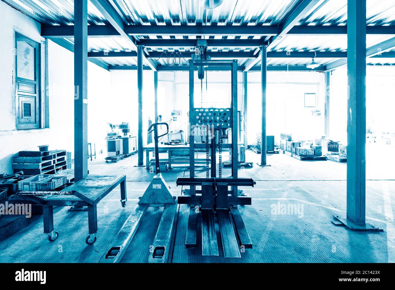 interior of modern factory of communication equipment Stock Photo - Alamy