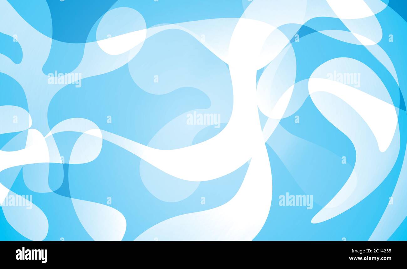 abstract blue background, freeform shape, vector design Stock Vector ...