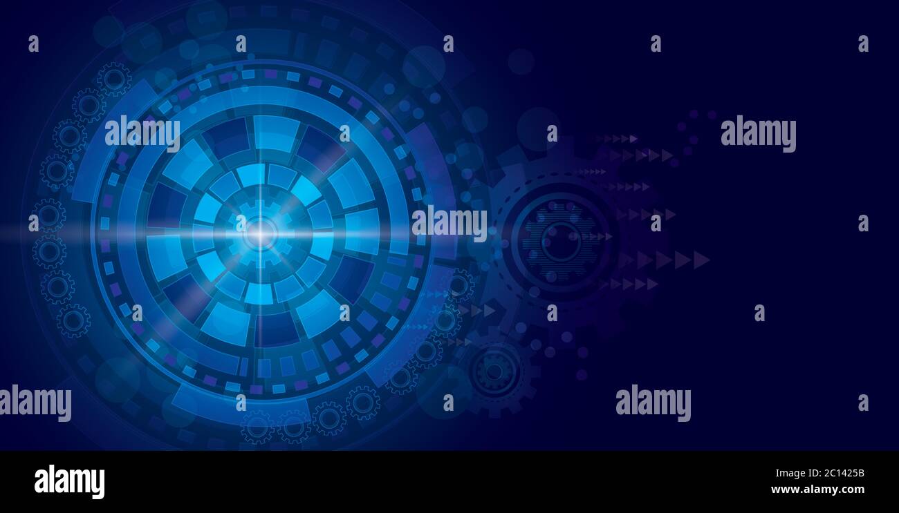 blue background technology concept, digital abstract vector design ...