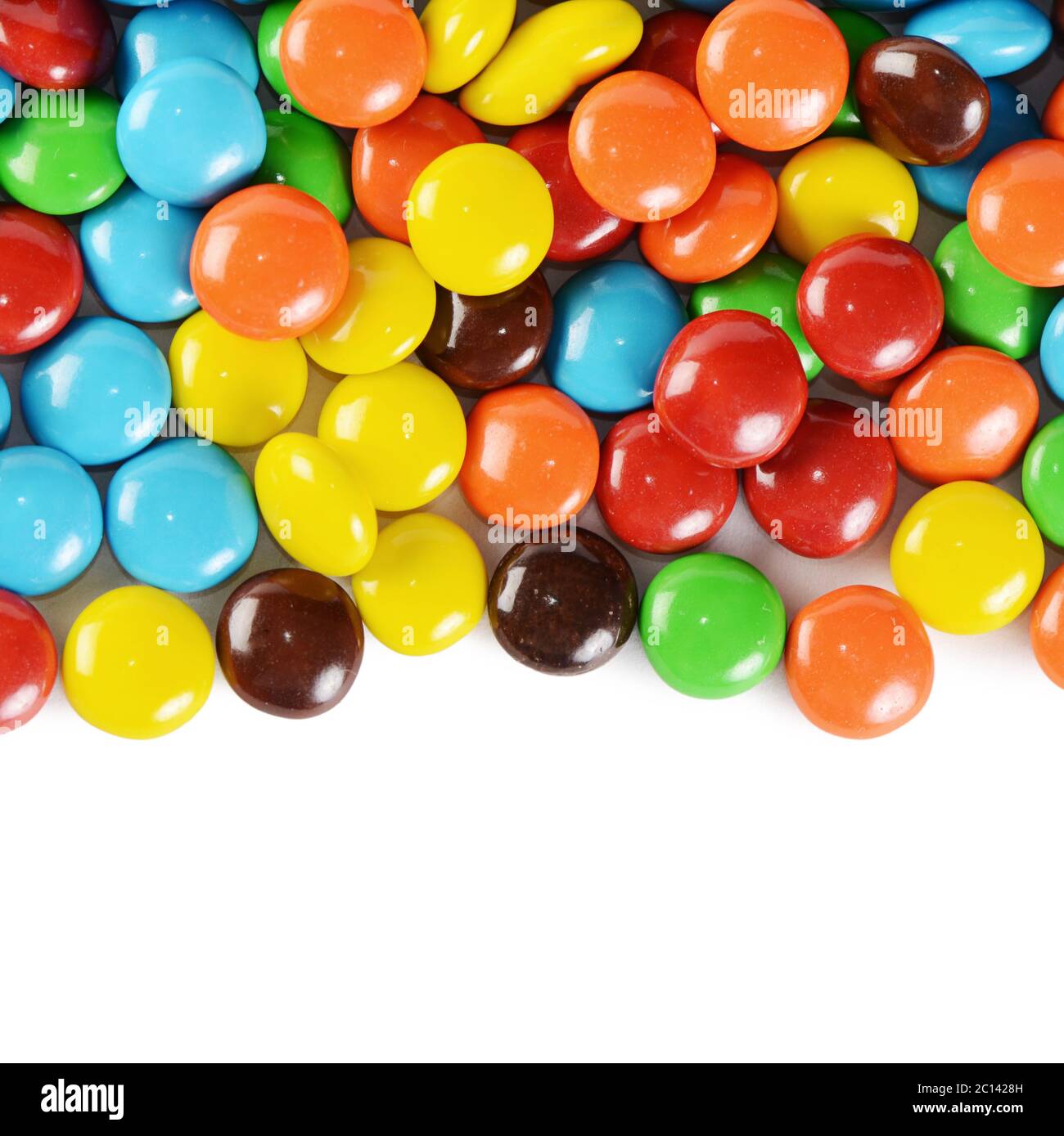Closeup of pile colorful chocolate candies Stock Photo - Alamy