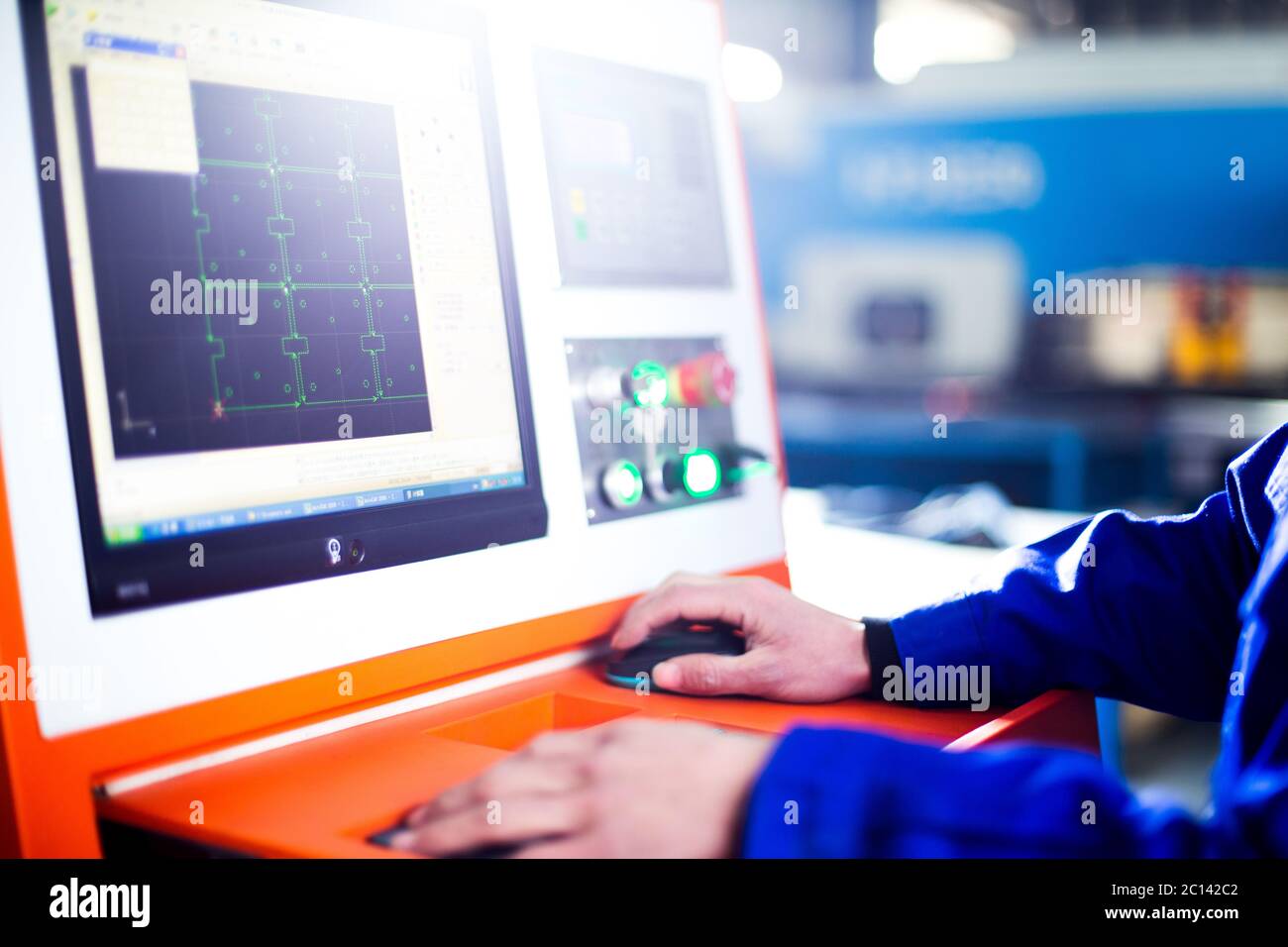 interior of modern manufacturing factory Stock Photo - Alamy