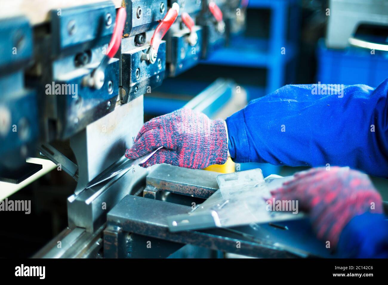 interior of modern factory of communication equipment Stock Photo - Alamy