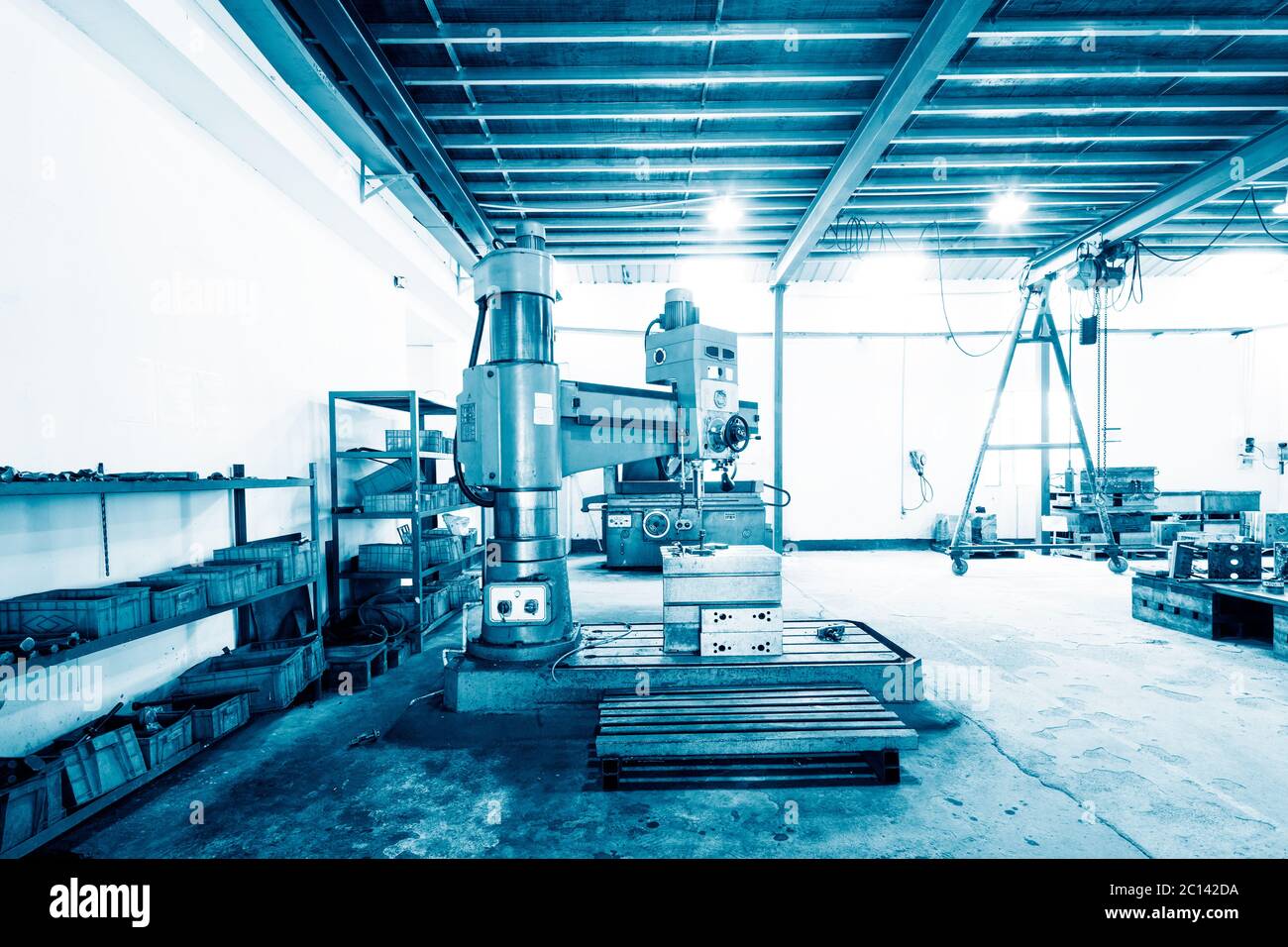 interior of modern factory of communication equipment Stock Photo - Alamy