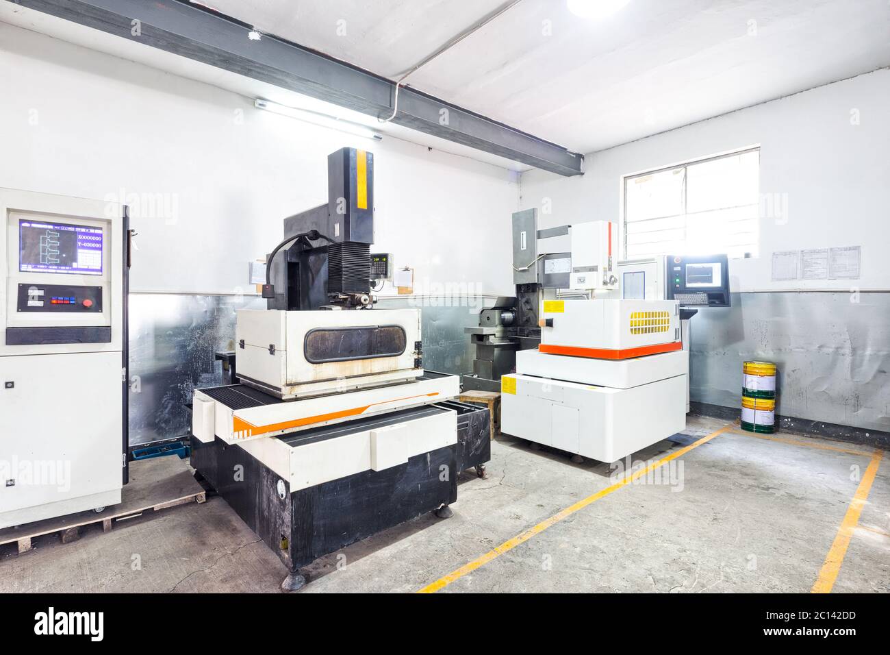 interior of modern factory of communication equipment Stock Photo - Alamy