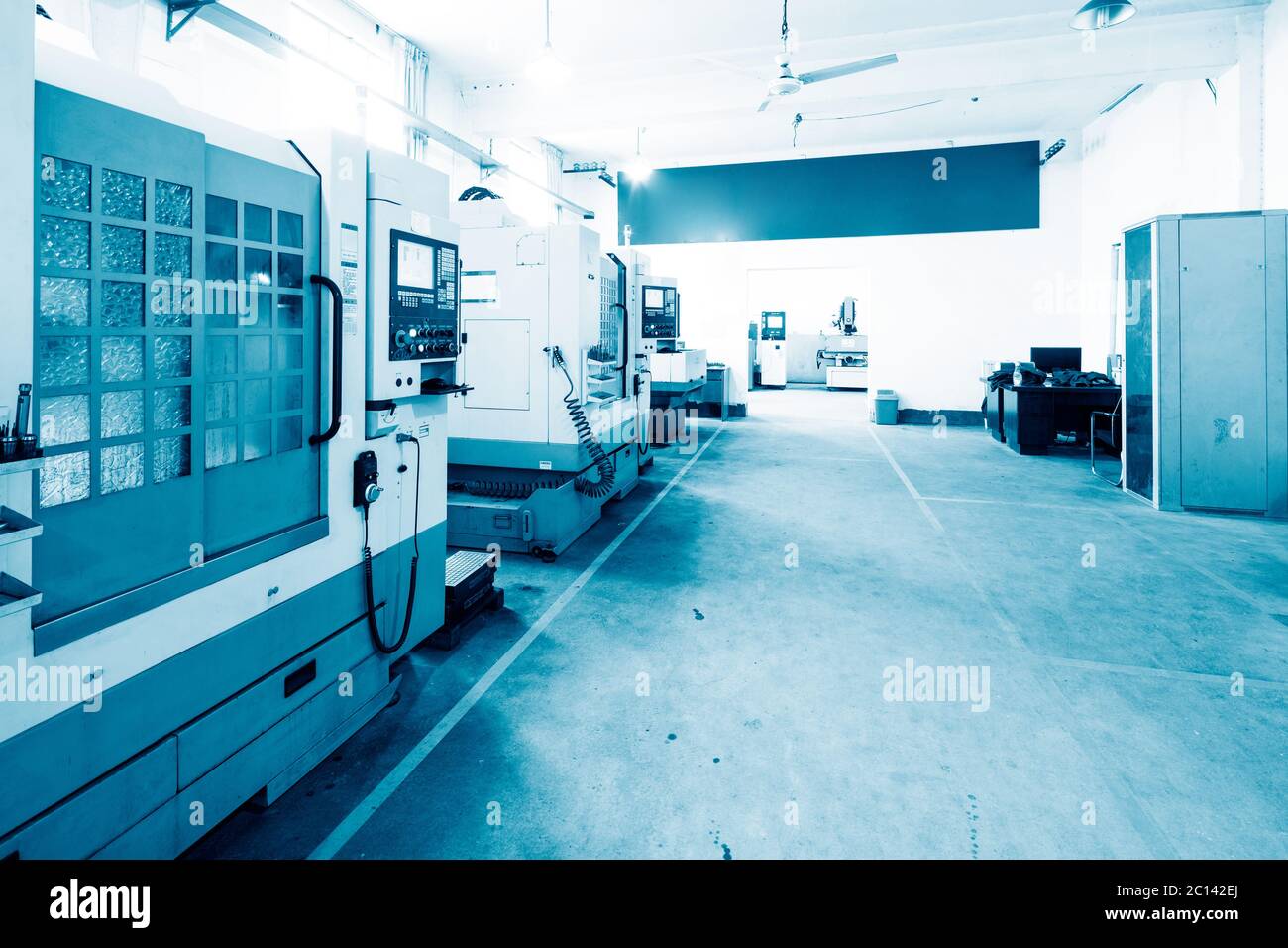 interior of modern factory of communication equipment Stock Photo - Alamy
