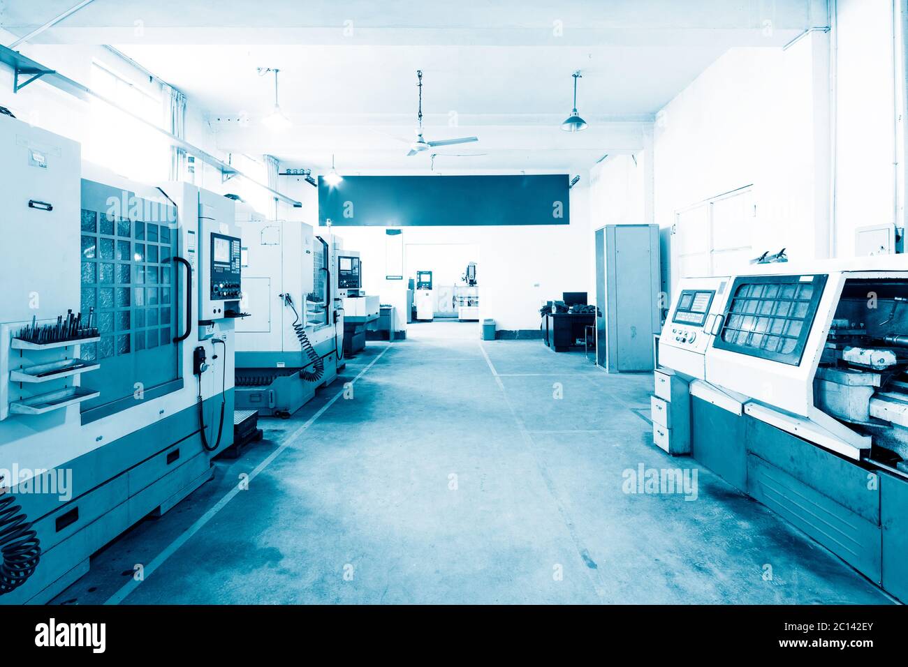 interior of modern factory of communication equipment Stock Photo - Alamy