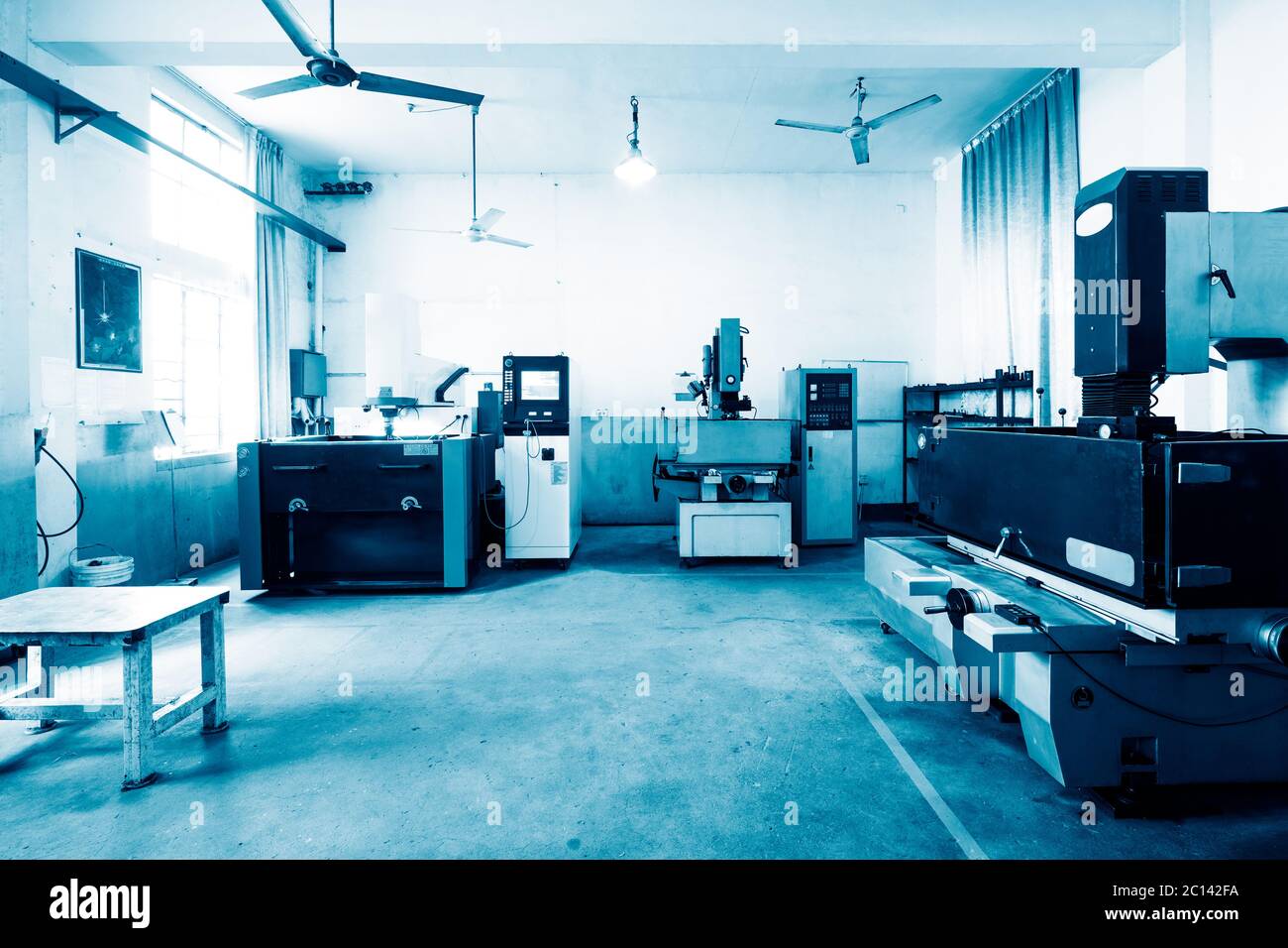 interior of modern factory of communication equipment Stock Photo - Alamy