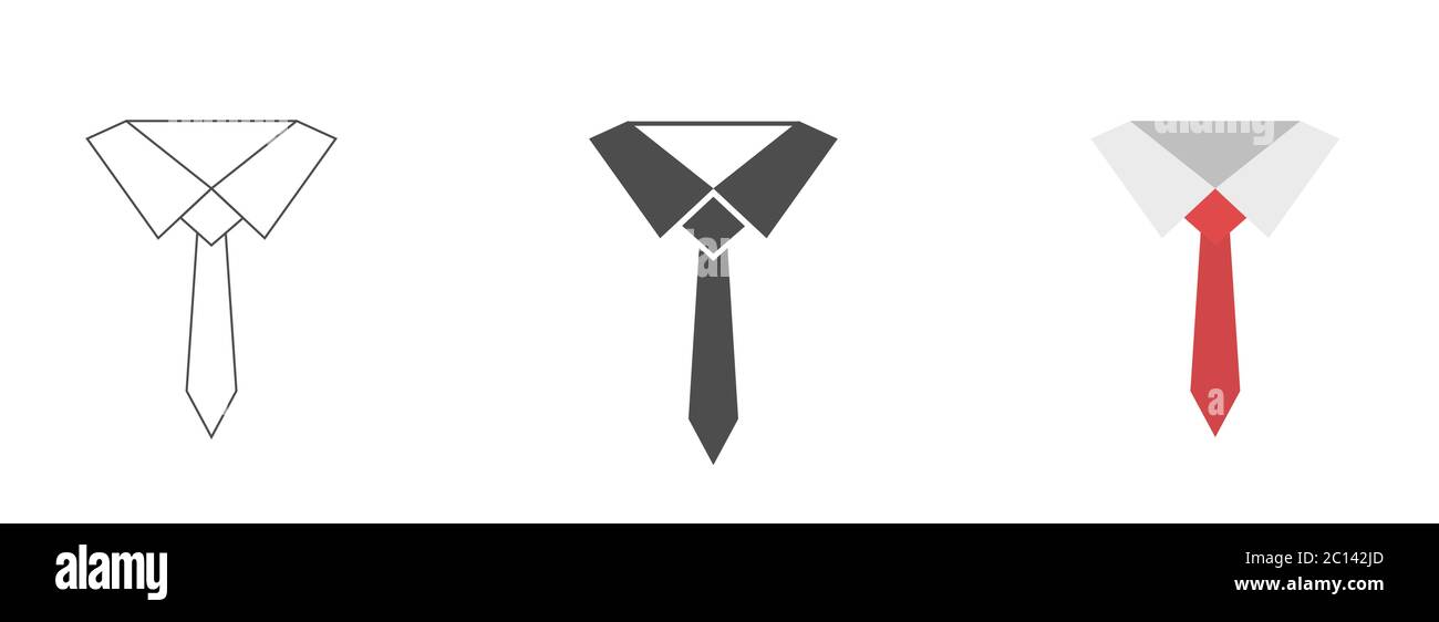 Tie vector icons Stock Vector Image & Art - Alamy