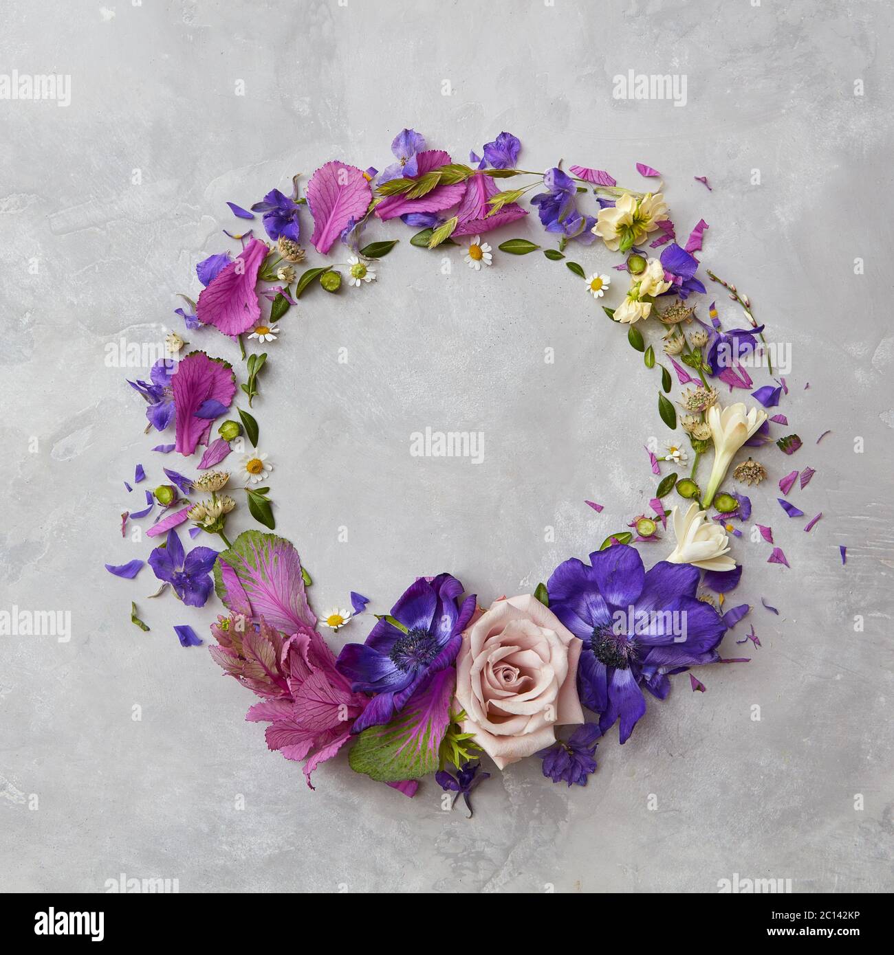 frame of flowers Stock Photo - Alamy