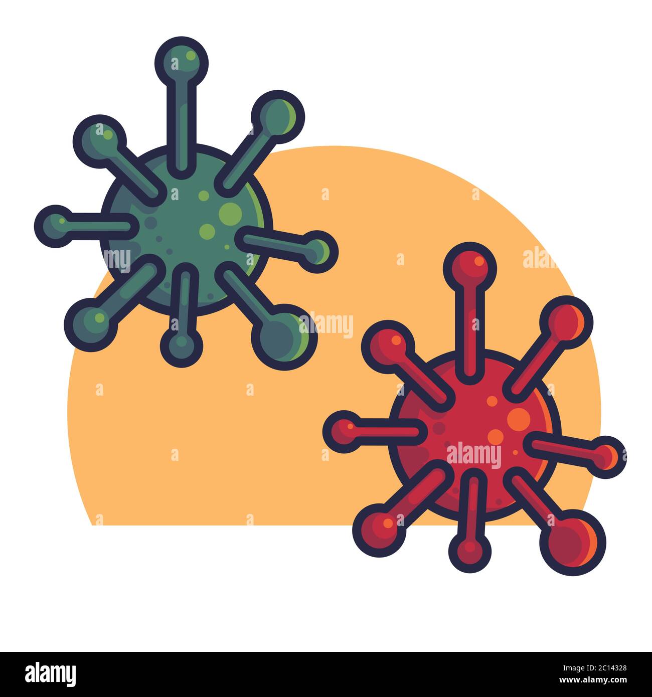 Corona vector vectors hi-res stock photography and images - Alamy