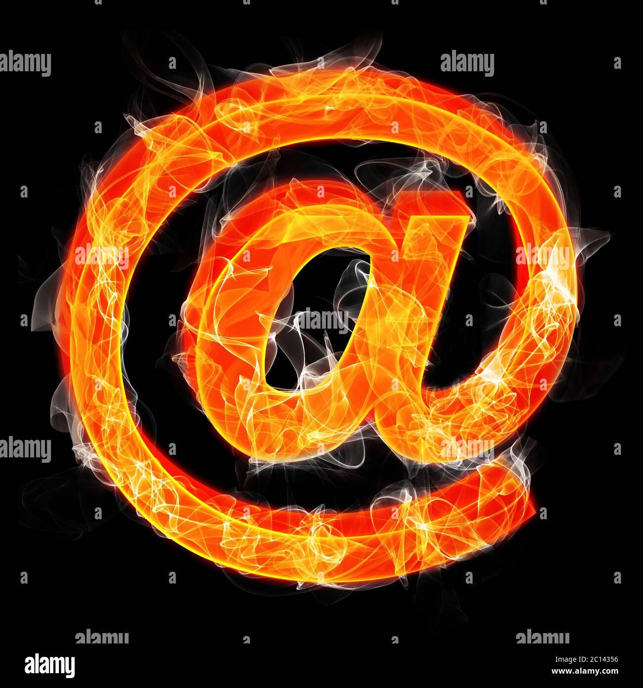 Ampersand sign as burning symbol Stock Photo - Alamy
