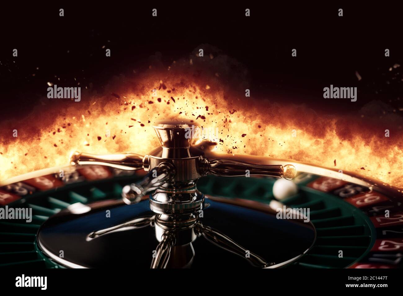 Poker chips fire hi-res stock photography and images - Alamy