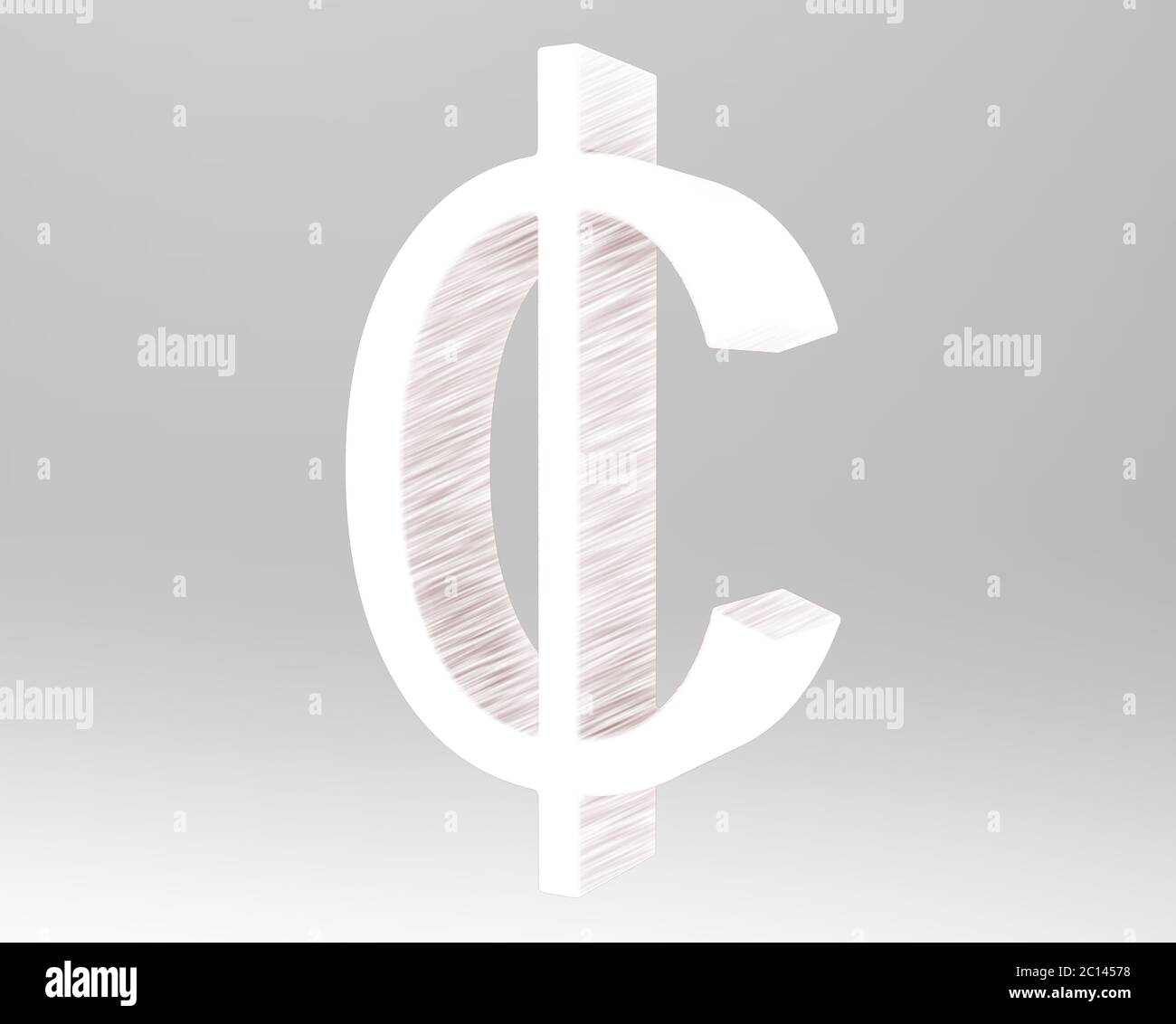Cent symbol sign isolated centas sent 3d render Stock Photo - Alamy
